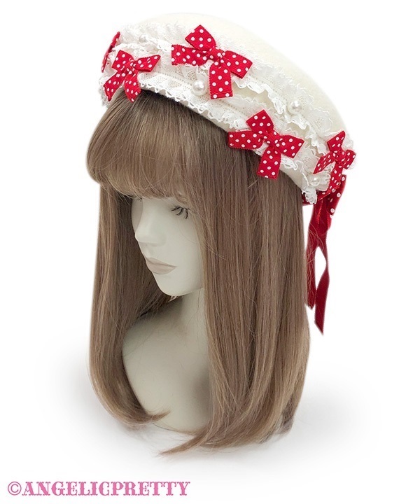 Lovely Cake Beret - Ivory [252KH09-110659-iv] - $140.00 : Angelic ...